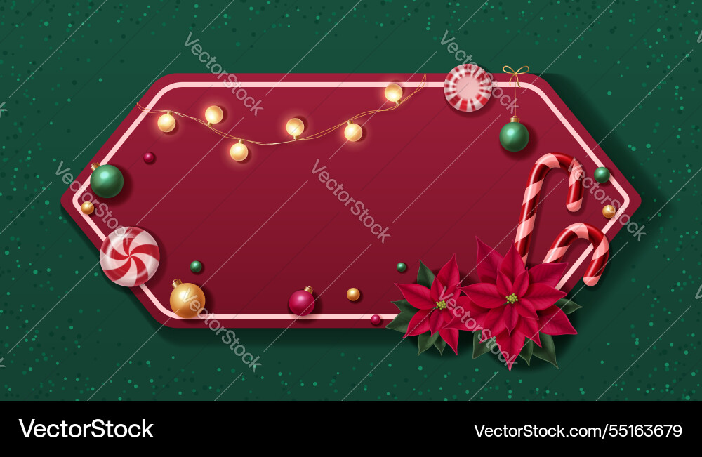 Christmas banner background Royalty Free Vector Image