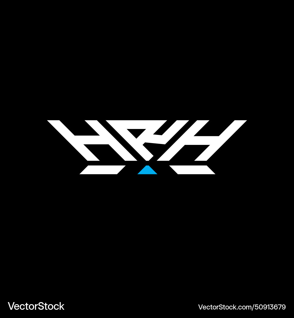 Hrh letter logo design simple and modern Vector Image