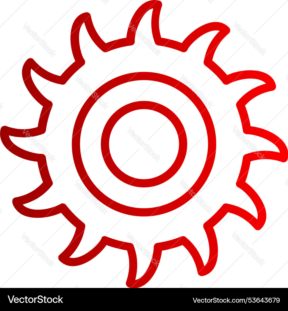 Saw line gradient icon Royalty Free Vector Image