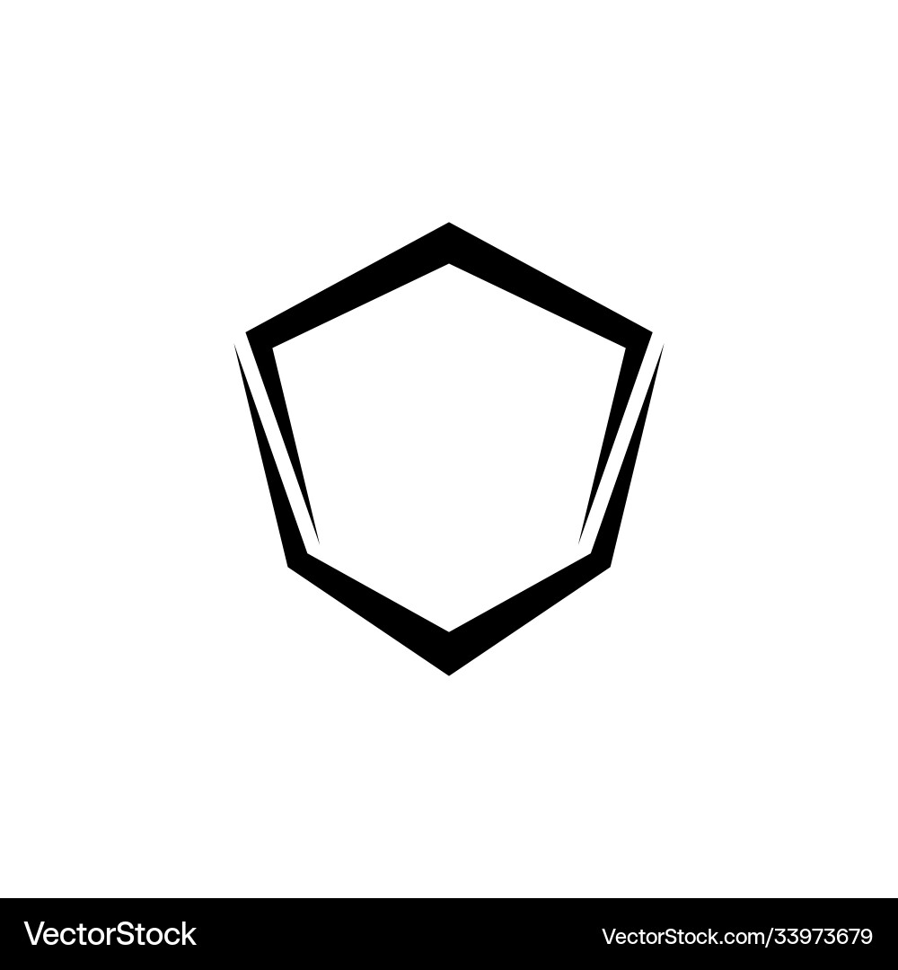 Shield frame logo Royalty Free Vector Image - VectorStock