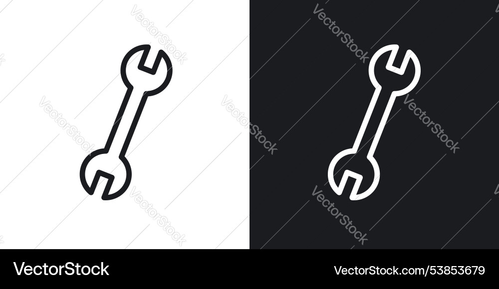 Wrench icon set Royalty Free Vector Image - VectorStock