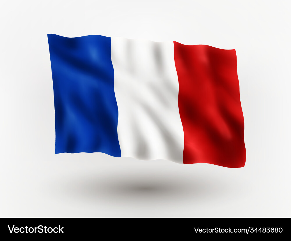 Flag france Royalty Free Vector Image - VectorStock