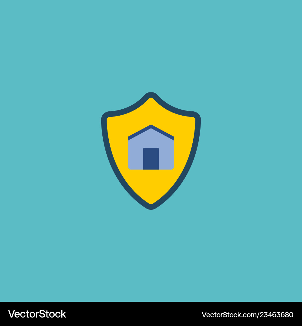House Protection Icon Royalty Free Vector Image