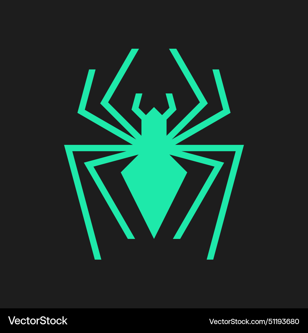 Spider logo Royalty Free Vector Image - VectorStock
