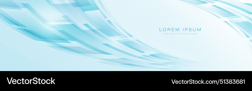 Abstract Blue Geometric Background Curve Motion Vector Image