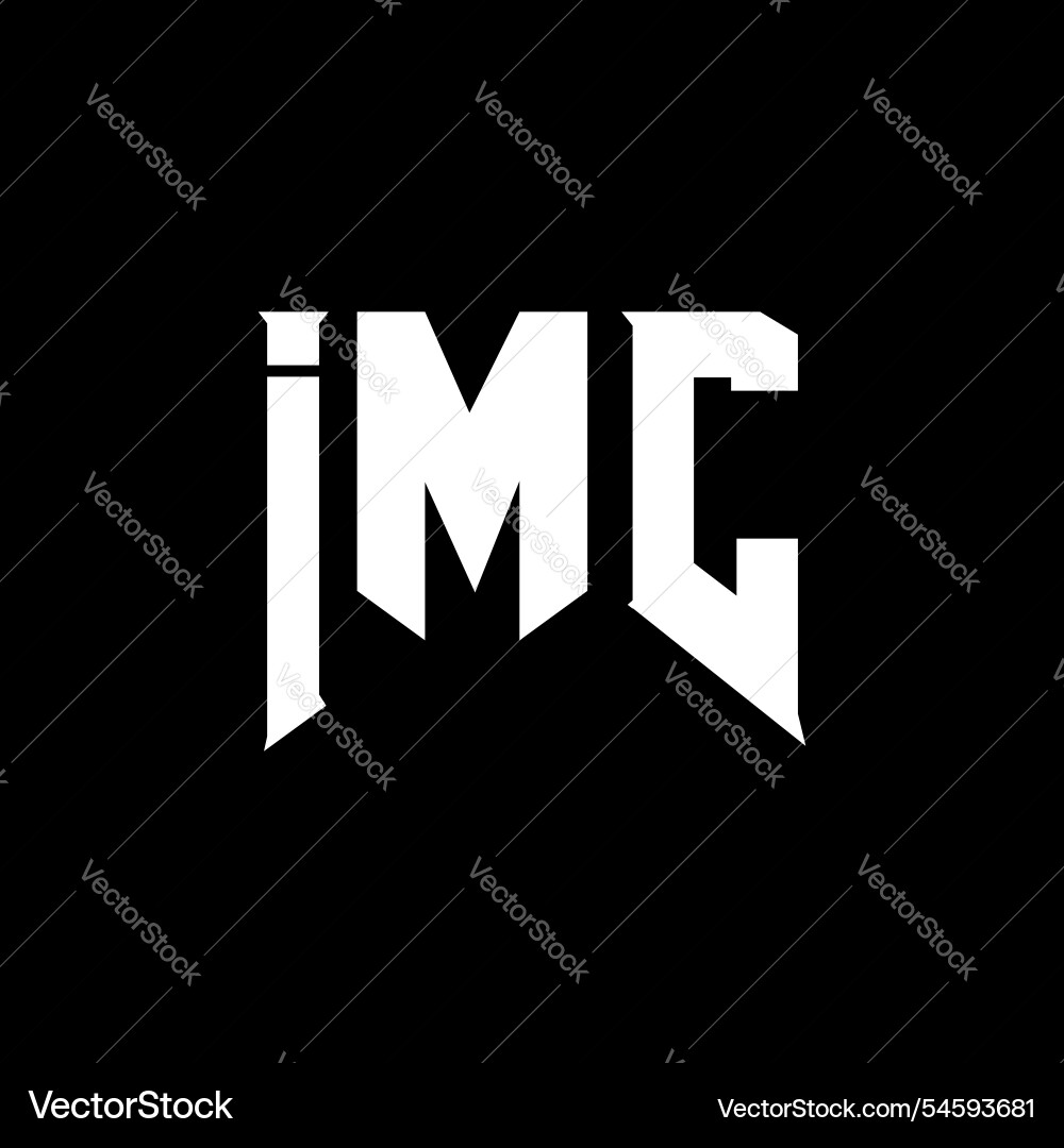Imc letter logo design for technology company Vector Image