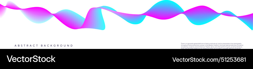 Modern color gradient flowing wave line Royalty Free Vector