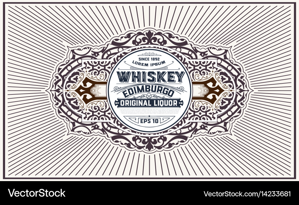 Vintage Western Label Royalty Free Vector Image