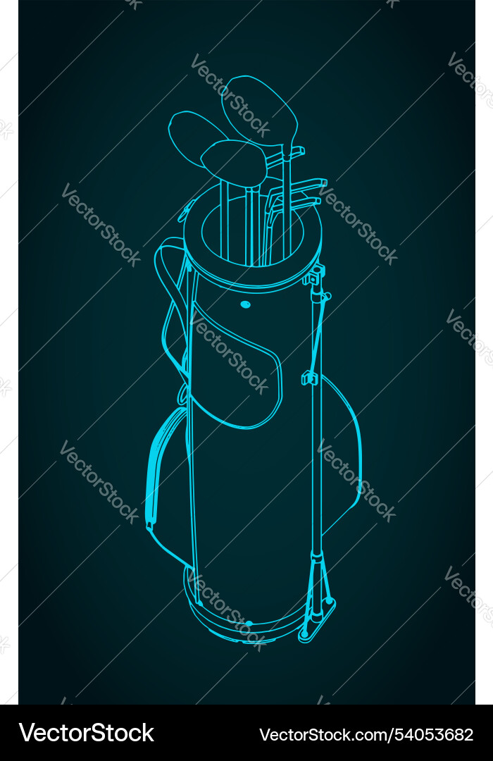 Golf club set Royalty Free Vector Image - VectorStock