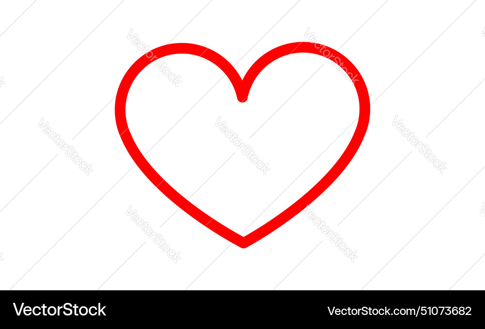 Heart icon romance love simple symbol Royalty Free Vector