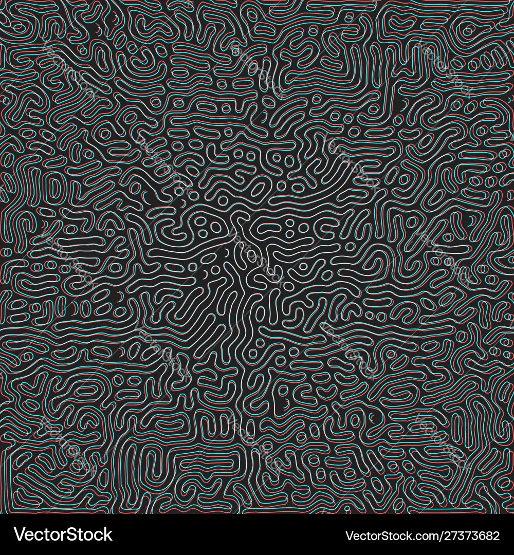 Turing morphogenesis Reaktionsdiffusionsmuster Vektorbild