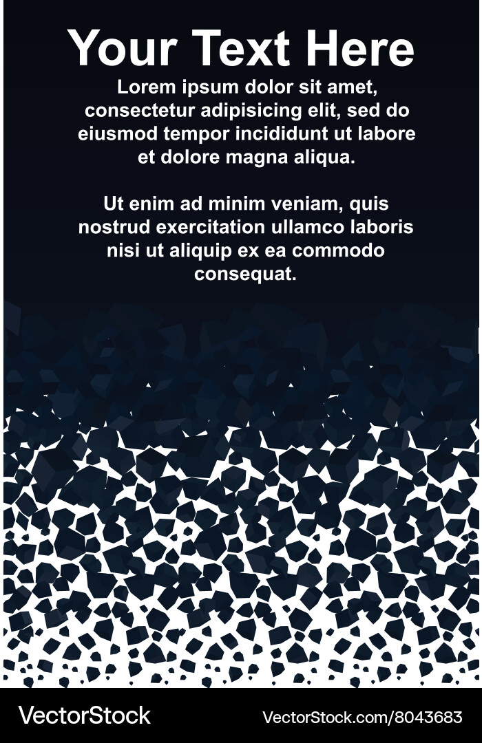 Abstract crashed backdrop Royalty Free Vector Image