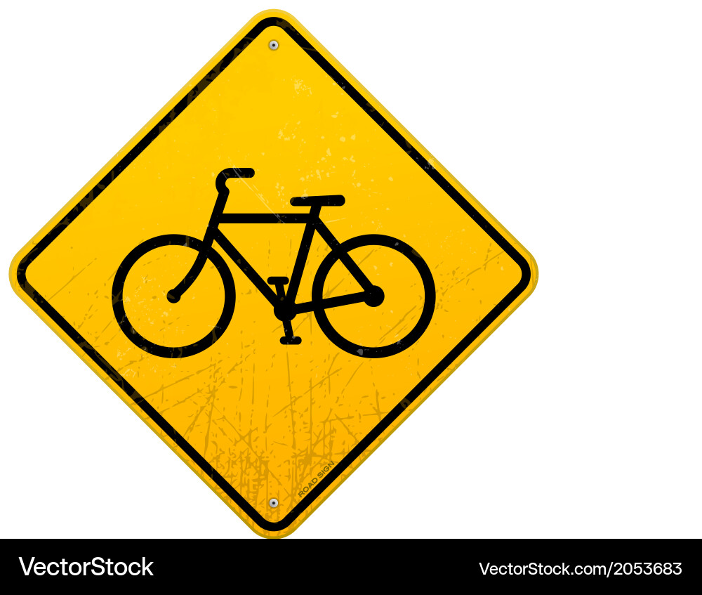 Bike sign Royalty Free Vector Image - VectorStock