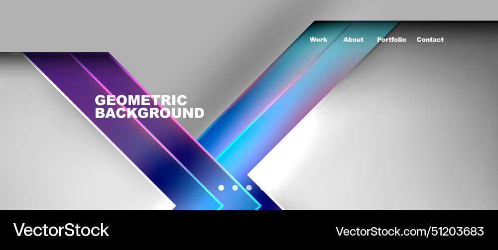 Geometric background with violet and electric blue