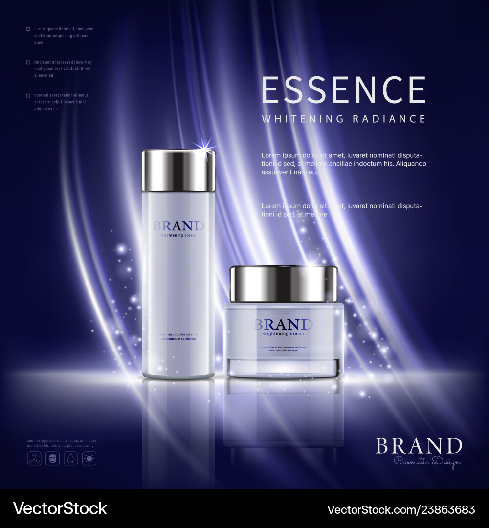 Package design on light blue background Royalty Free Vector