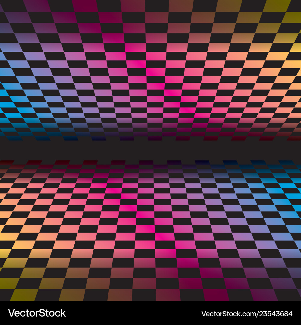 Colored grids background pattern rainbow Vector Image