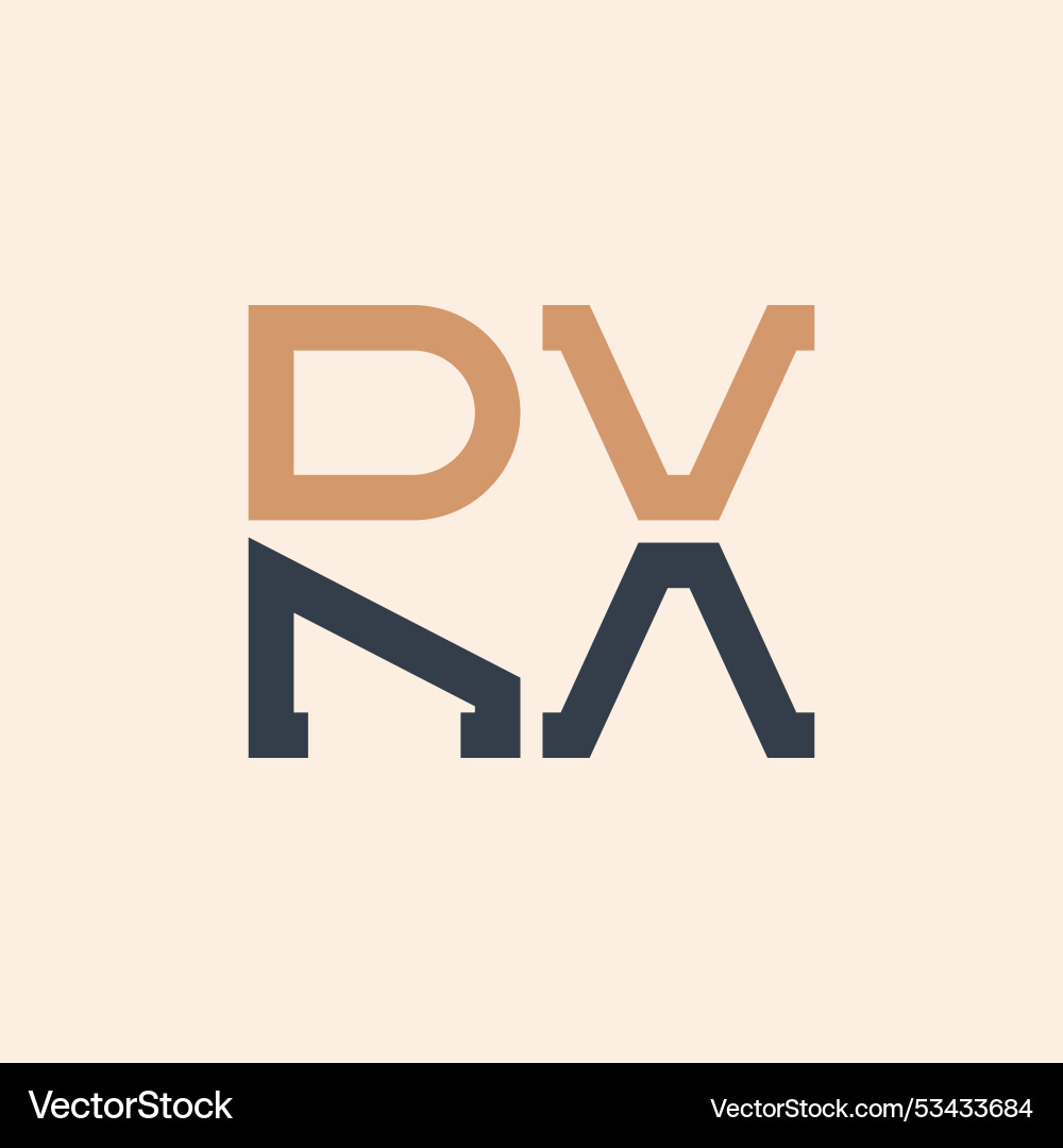 Modern rx letter logo design creative Royalty Free Vector