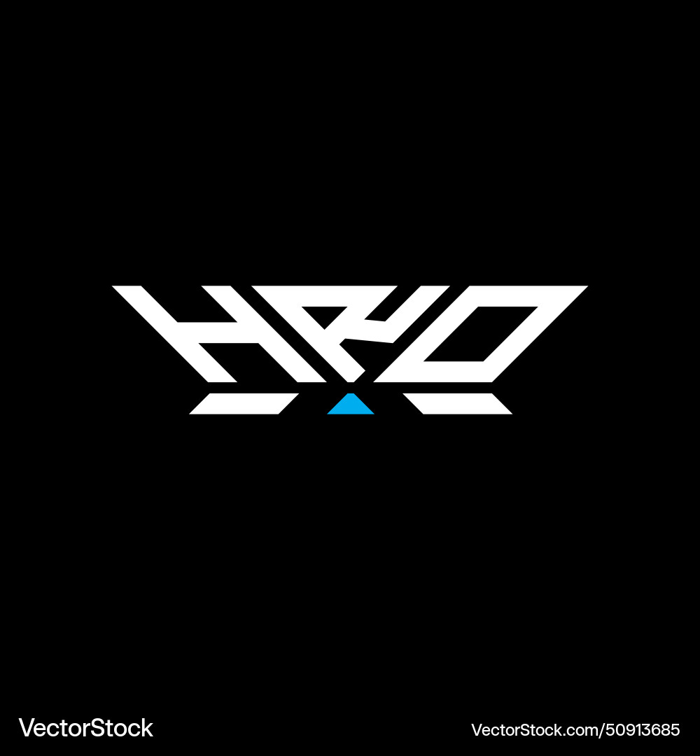 Hro letter logo design simple and modern Vector Image