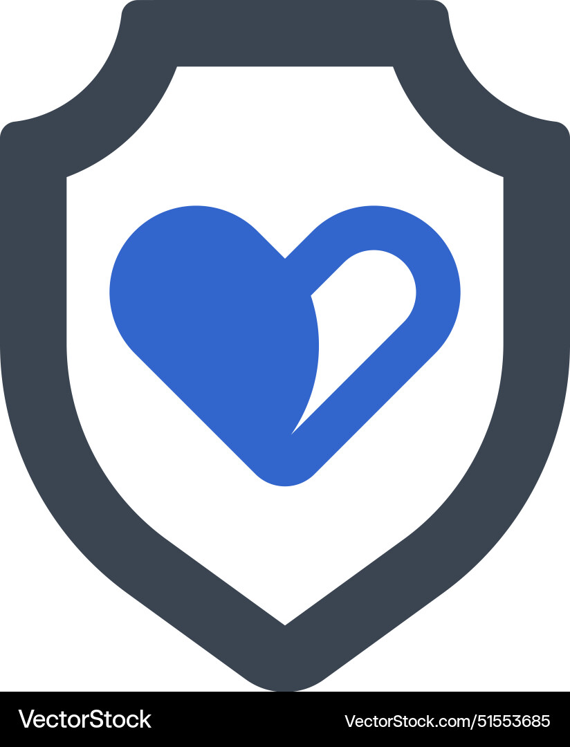 Marriage protection icon Royalty Free Vector Image