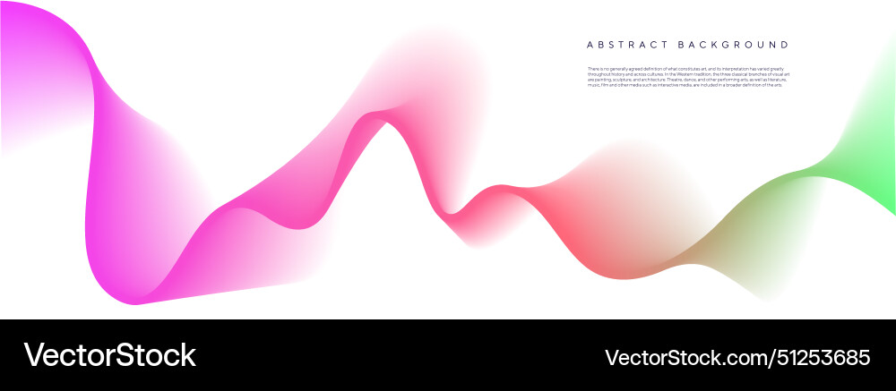 Modern color gradient flowing wave line Royalty Free Vector