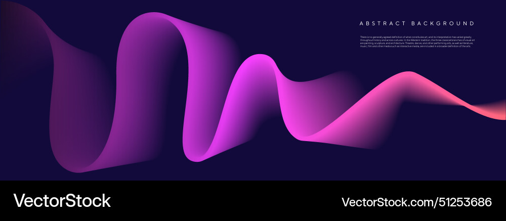 Modern color gradient flowing wave line Royalty Free Vector
