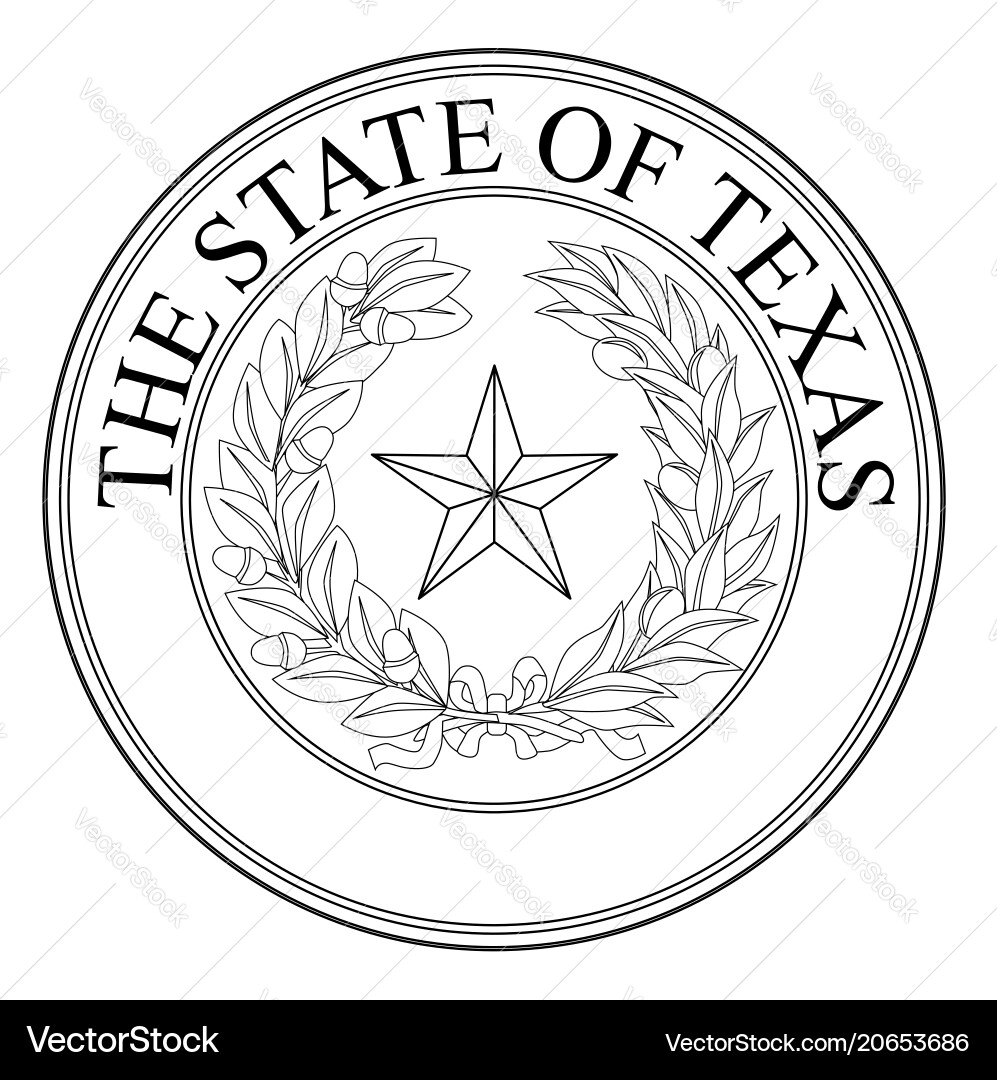 State Of Texas Vector Logo 1+ Thousand Texas State Seal Royalty Free