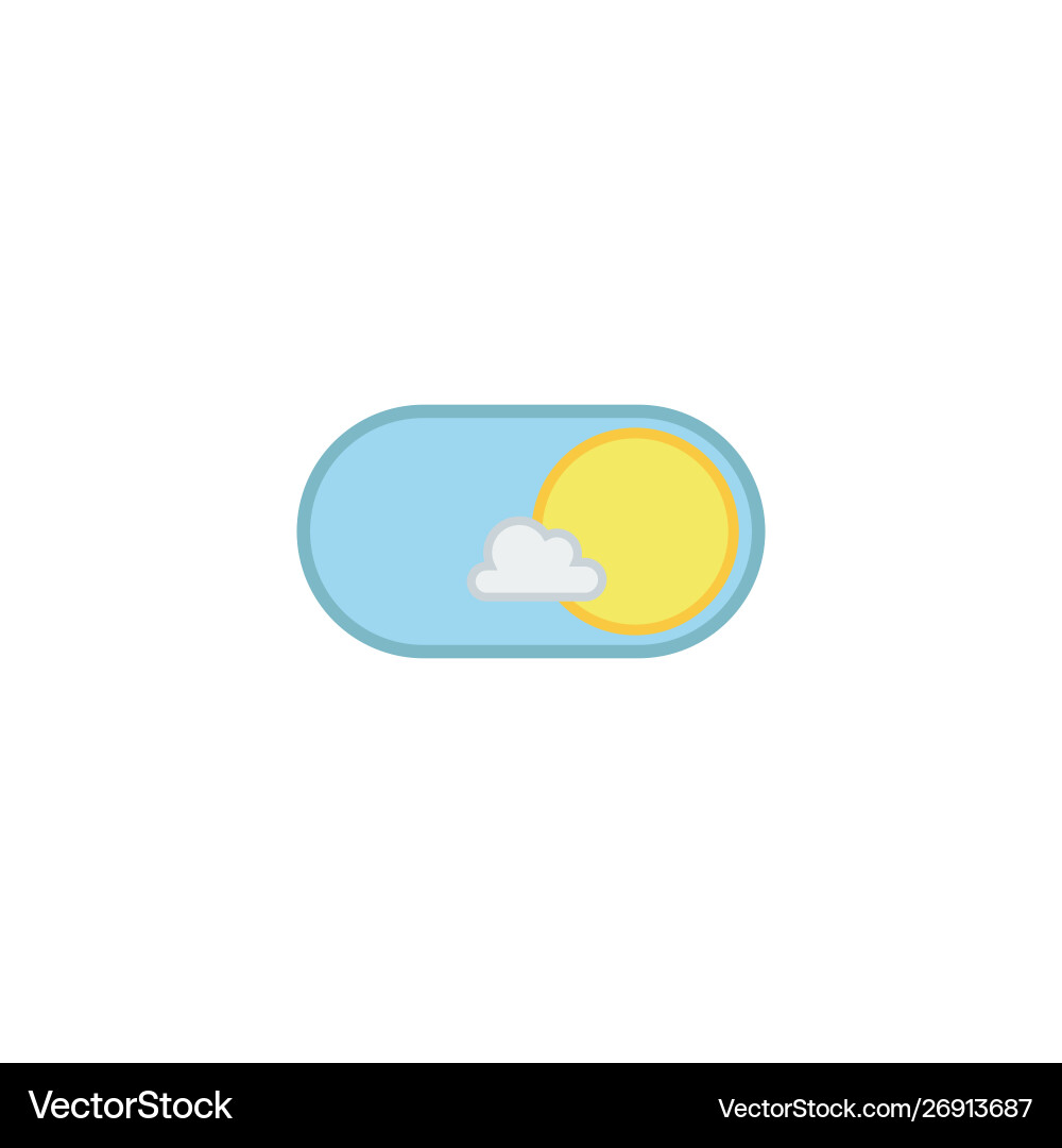 Day mode application icon Royalty Free Vector Image