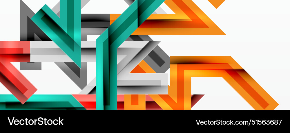 Line zig zag dynamic geometric abstract background