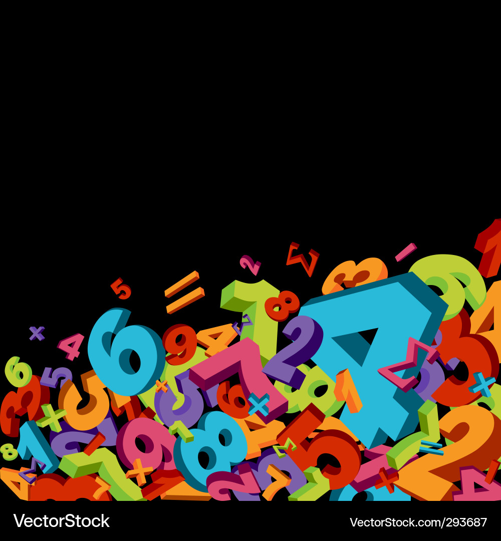 Number background Royalty Free Vector Image - VectorStock