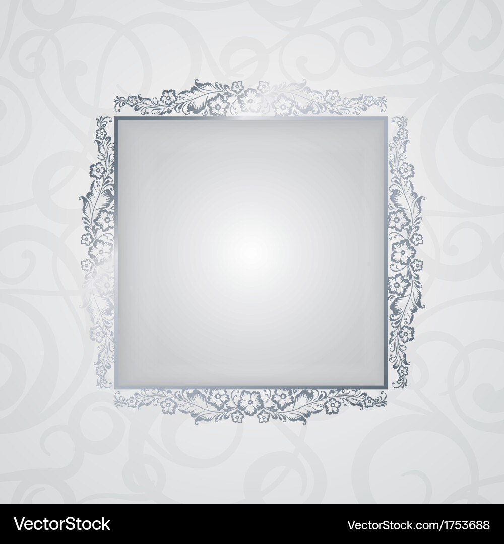 Border curves frame Royalty Free Vector Image - VectorStock