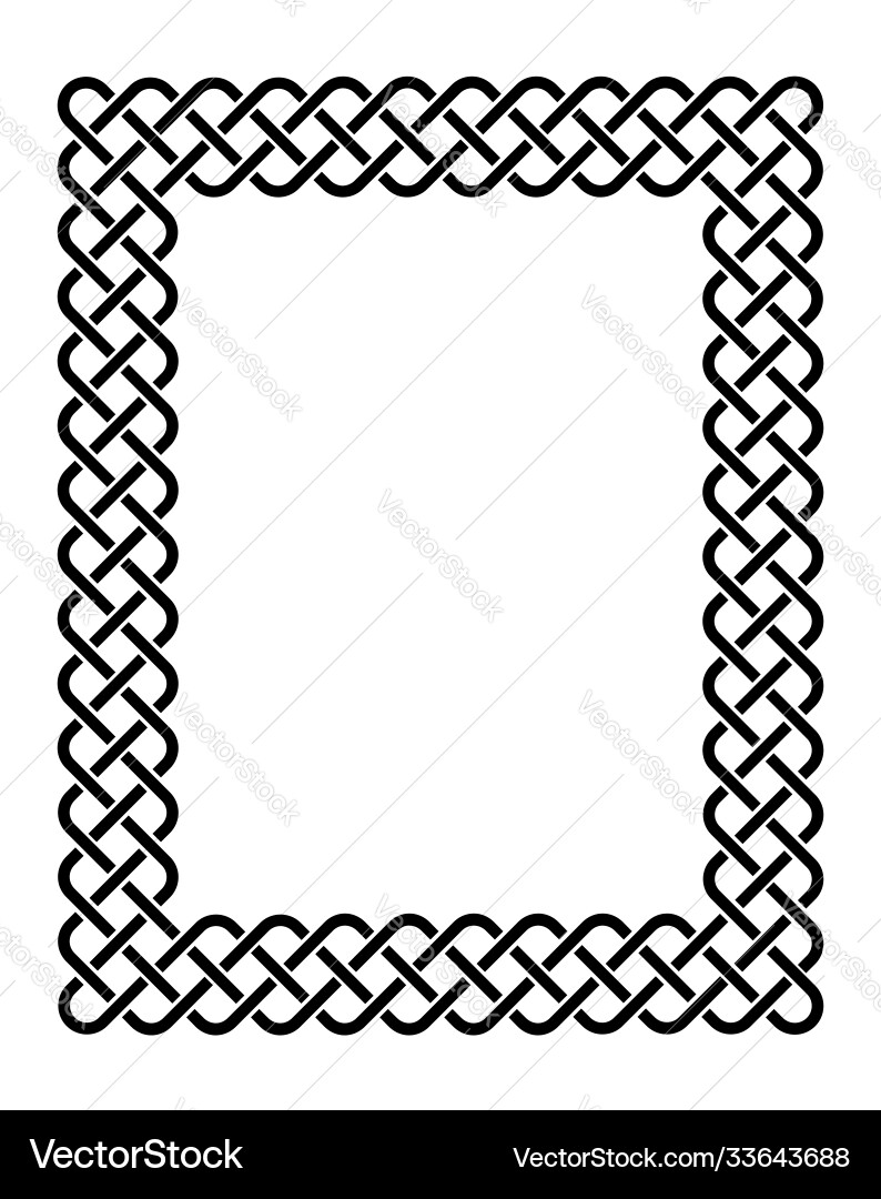 Celtic frame Royalty Free Vector Image - VectorStock