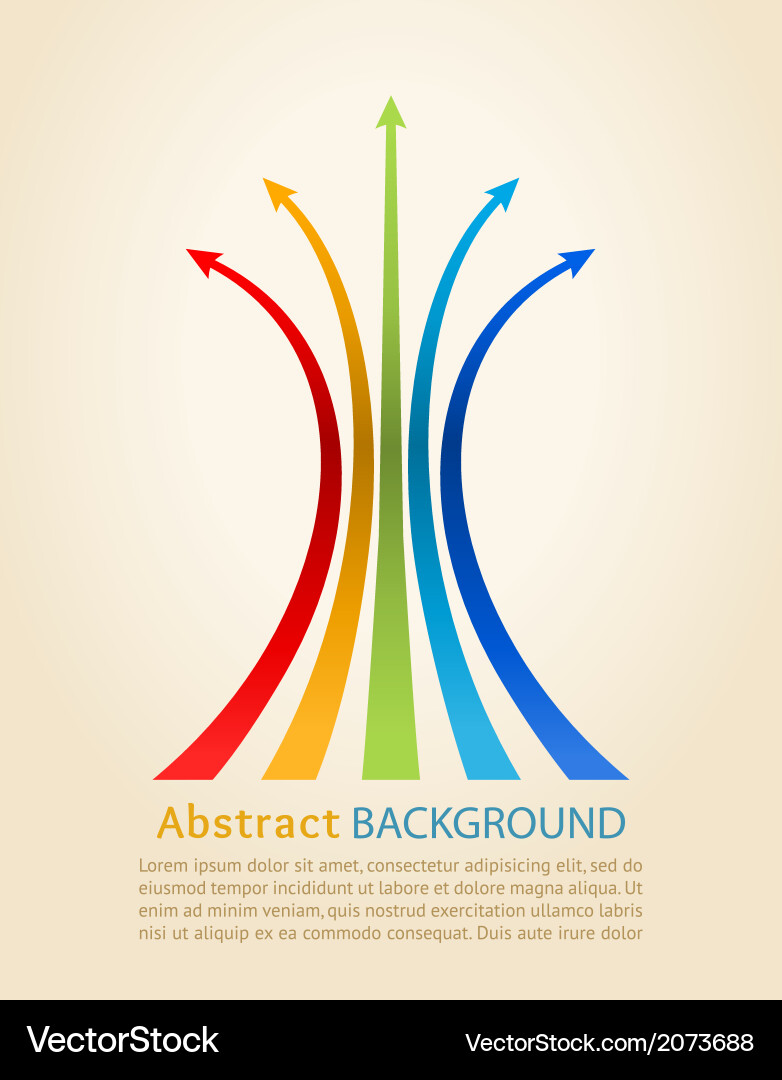 Colored arrows Royalty Free Vector Image - VectorStock