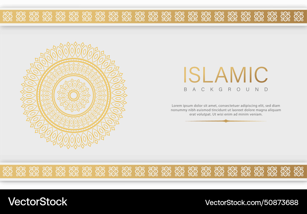 Islamic background Royalty Free Vector Image - VectorStock