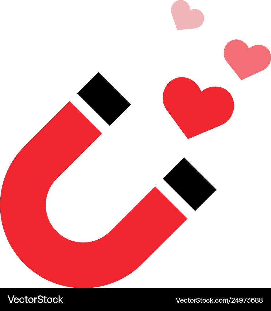 Magnet graphic design template isolated Royalty Free Vector