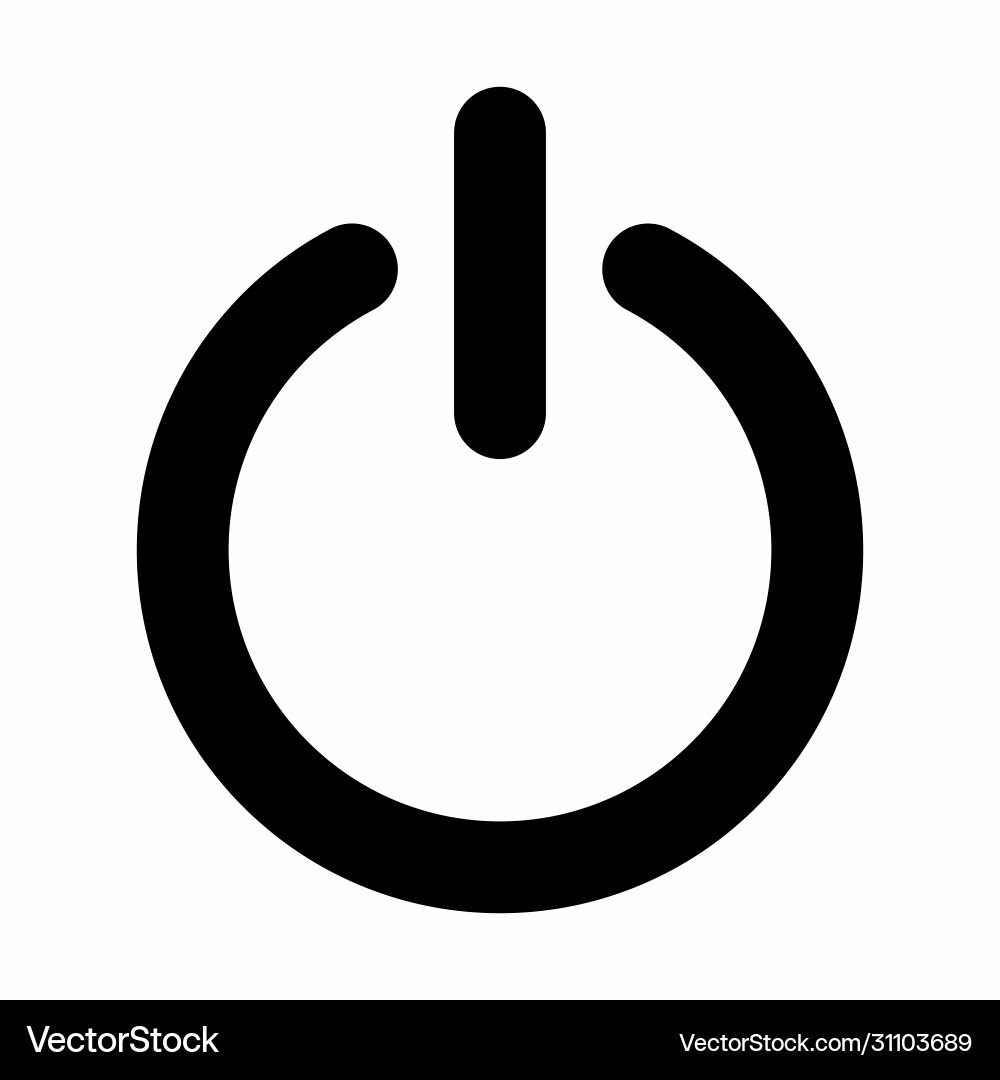 Power icon Royalty Free Vector Image - VectorStock
