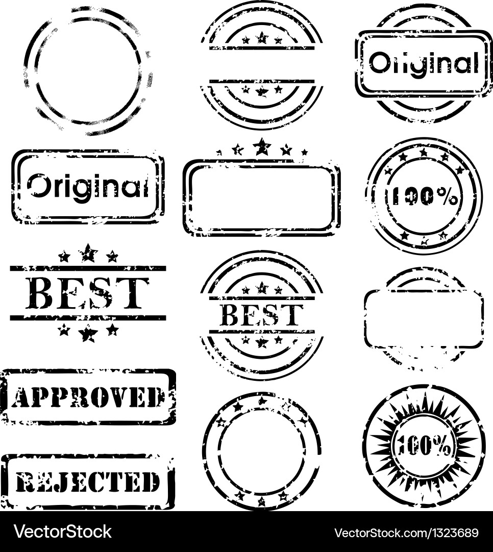Stamp collection Royalty Free Vector Image - VectorStock