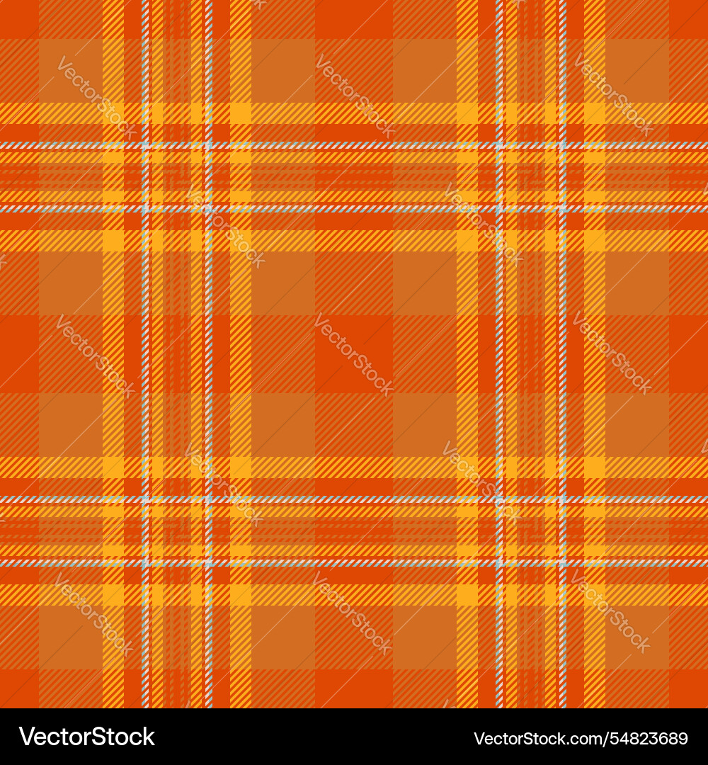 Vibrant orange and gold plaid pattern perfect Vector Image
