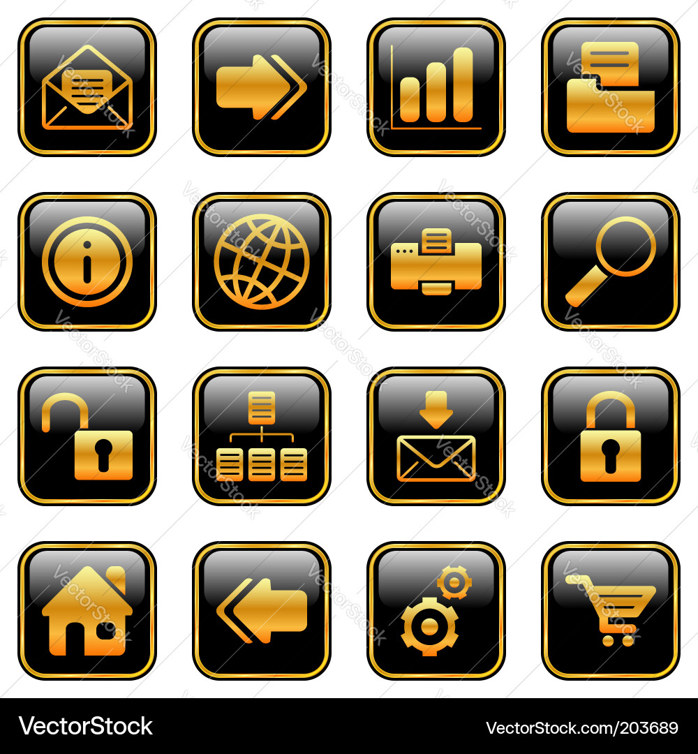 Web icons Royalty Free Vector Image - VectorStock