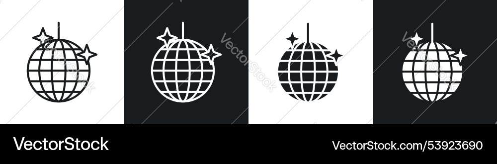 Disco ball icon Royalty Free Vector Image - VectorStock