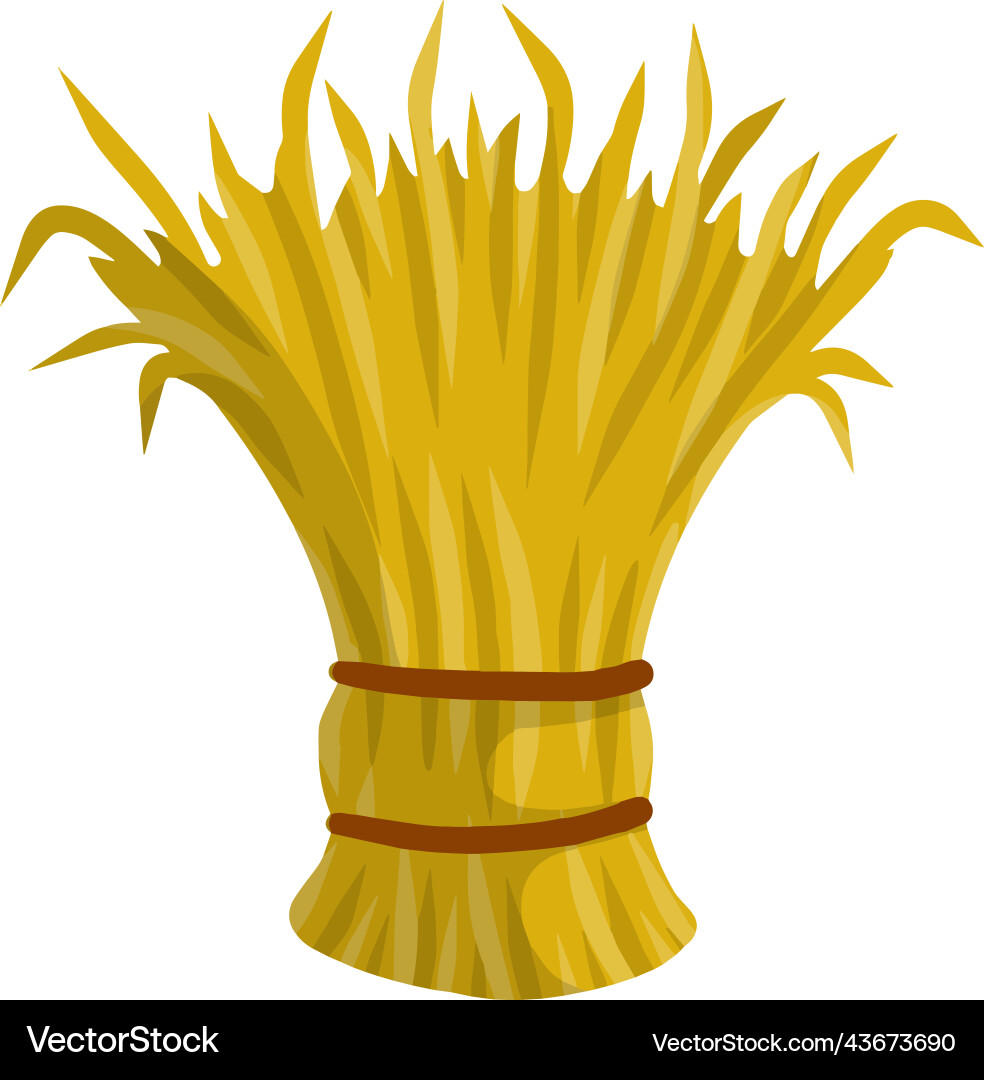 Golden Haystack Field Royalty Free Vector Image