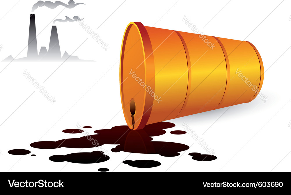 Oil spill Royalty Free Vector Image - VectorStock