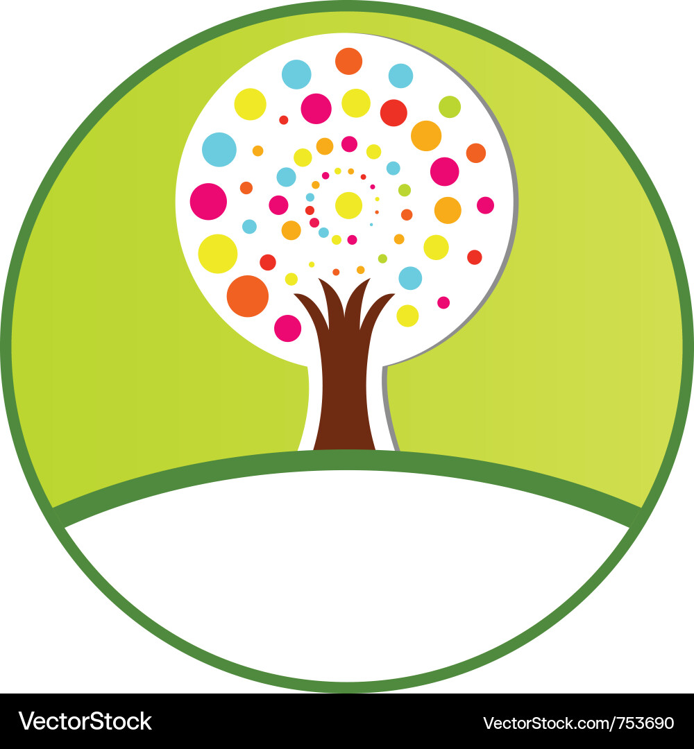 Stylized tree Royalty Free Vector Image - VectorStock