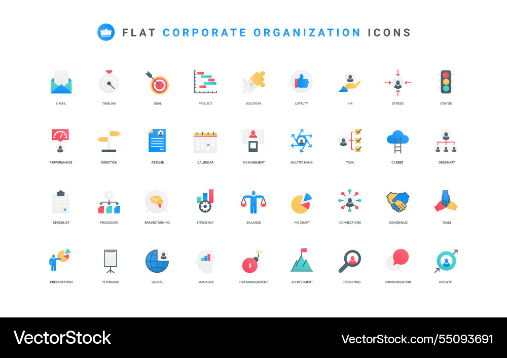 Business management professional team Royalty Free Vector