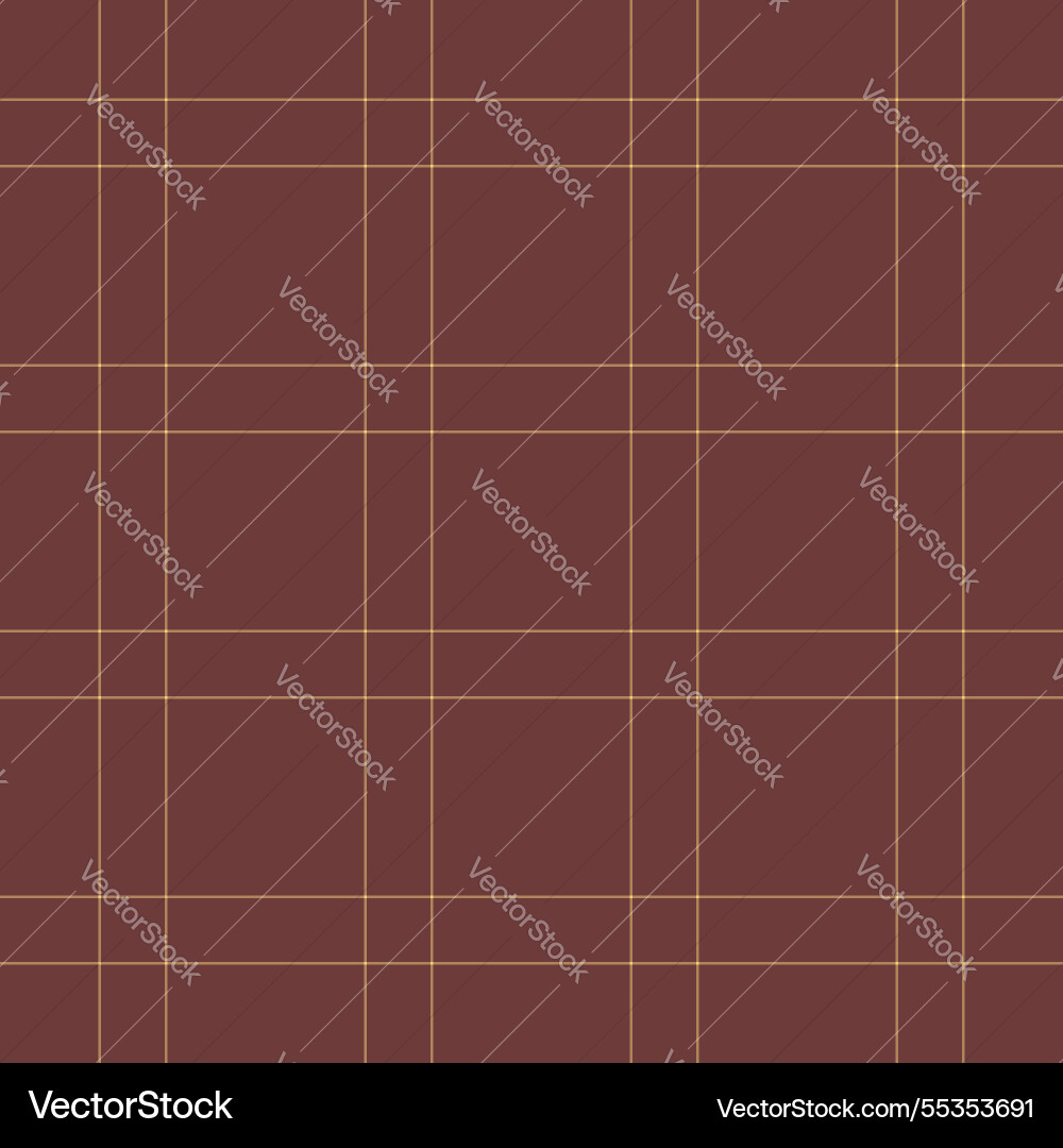 Elegant maroon and gold plaid pattern subtle Vector Image