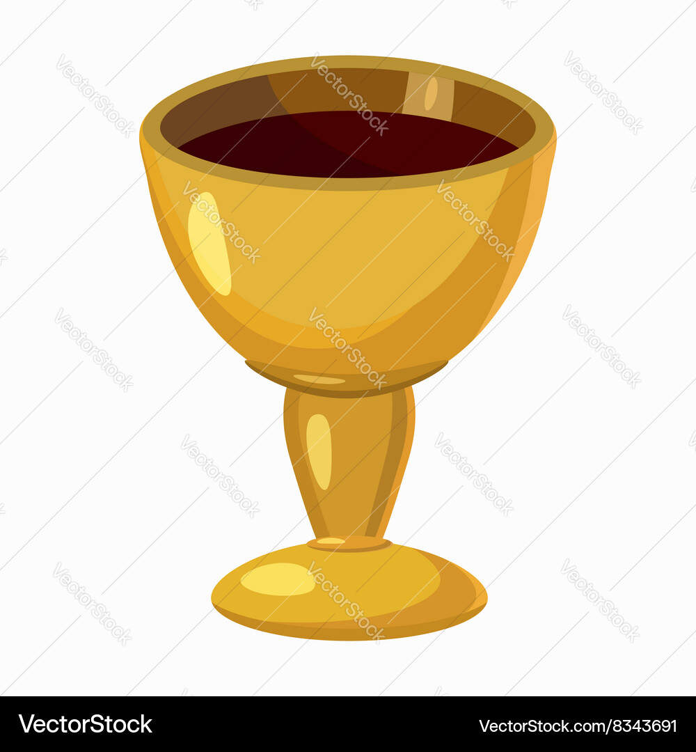 Holy grail icon cartoon style Royalty Free Vector Image