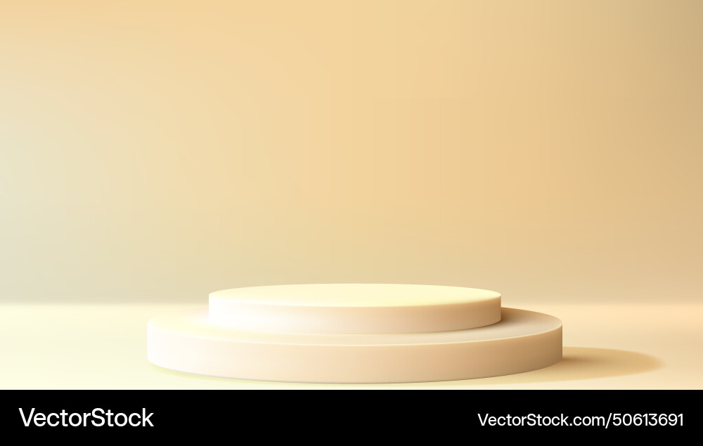 Round podium design element background Royalty Free Vector