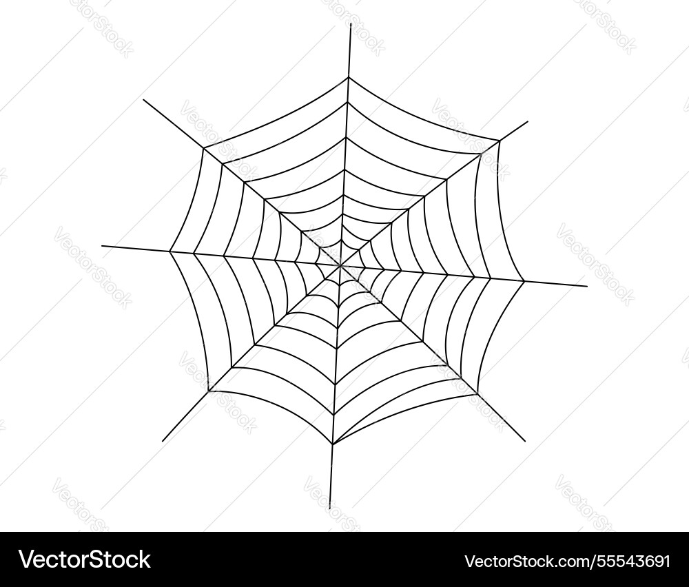 Spooky Halloween Spiderweb Royalty Free Vector Image