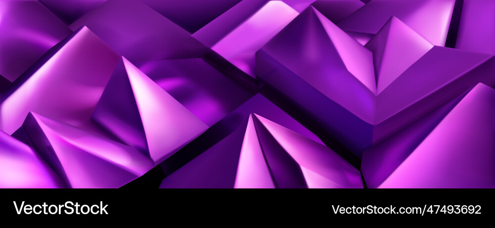 Abstract background of 3d shapes Royalty Free Vector Image
