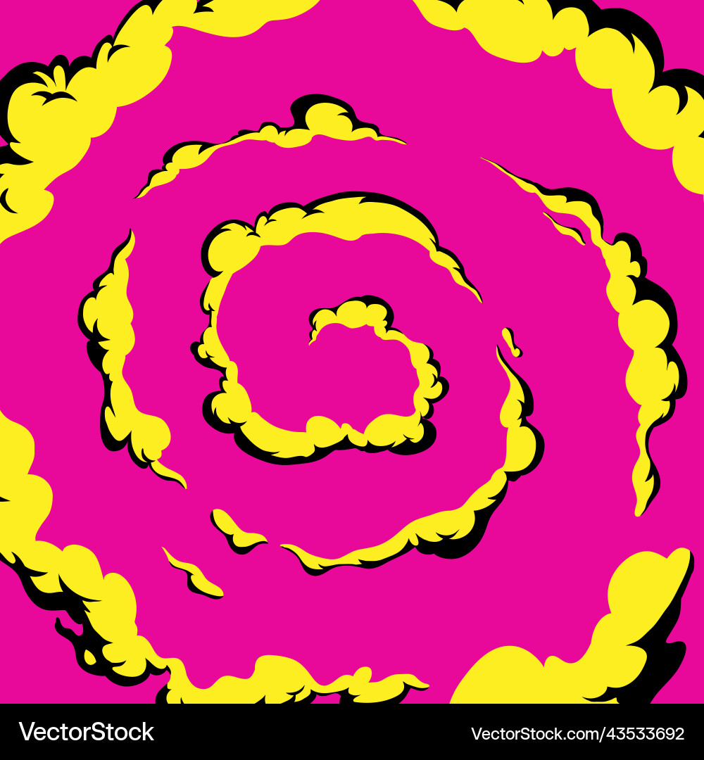 Comic book cartoon smoke backgrounds pop art Vector Image