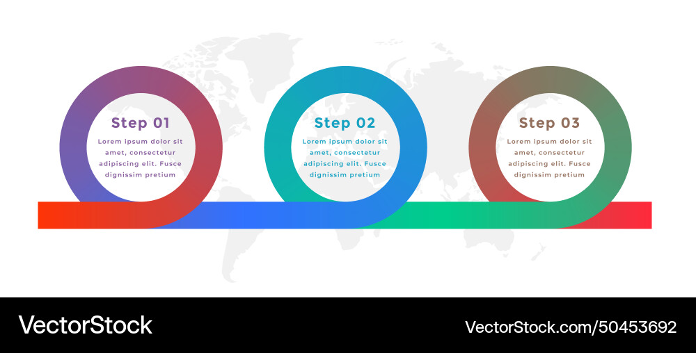 Stylish infographic business plan sequence layout Vector Image